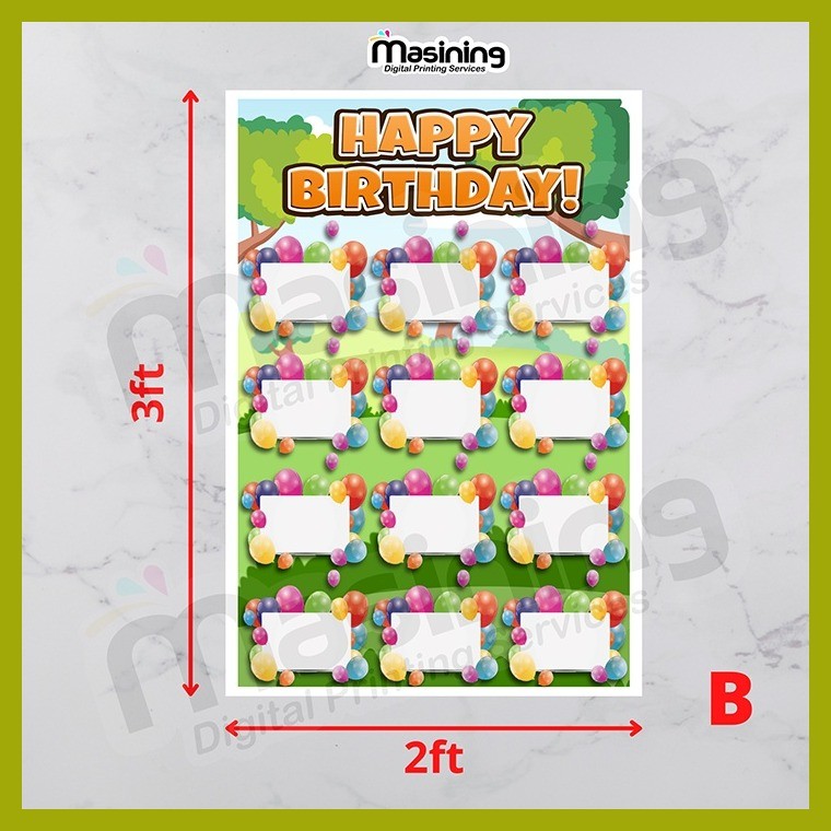 Classroom Cleaners and Birthday Corner School Chart Tarpaulin 2ft x 3ft ...
