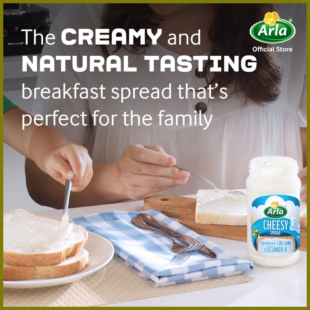 ♠ Arla Cheesy Spread 240g (Expiry Date: November 24, 2024) | Shopee ...