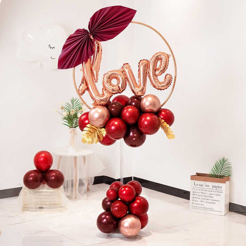 Balon ng Kasal Column Floating Decoration Maglikha ng Romantikong Kasal ...