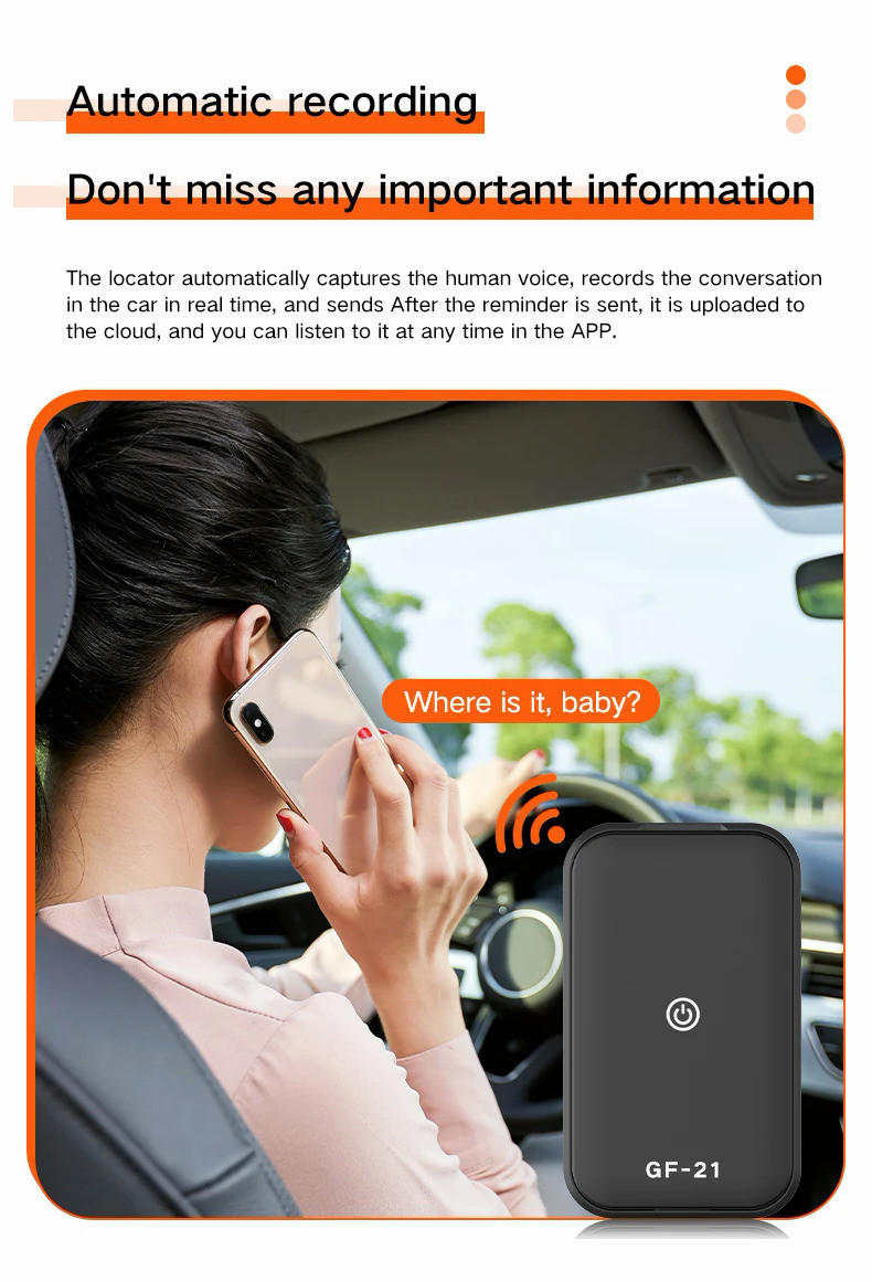 GF21 GPS Tracker Precise Positioning Mini Car Tracker Universal Bike ...