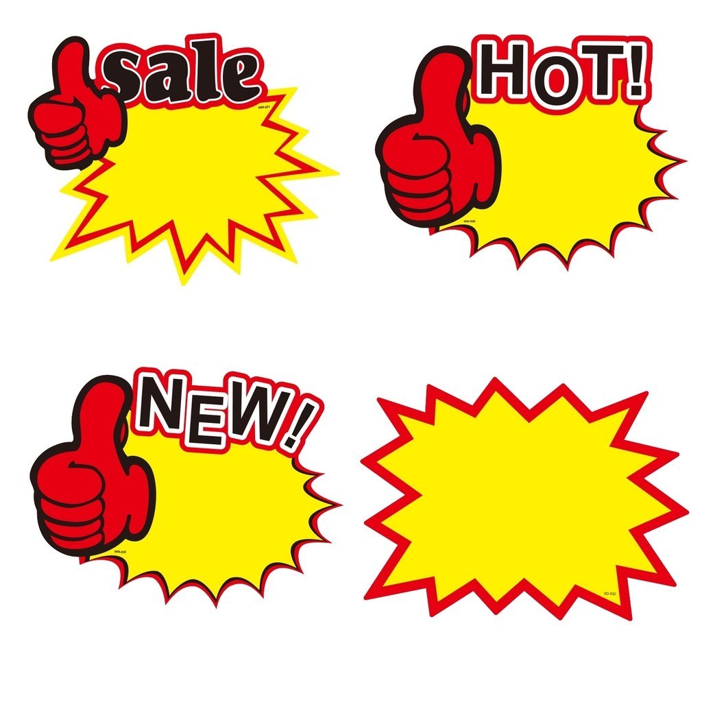 Pop Card Price Tag Yellow Kad Tanda Harga Label | Shopee Philippines