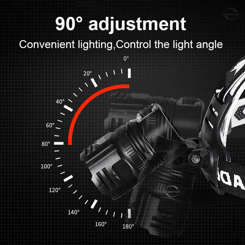 2024 High Power 800W Flashlight Rechargeable Led Lantern Telescopic ...