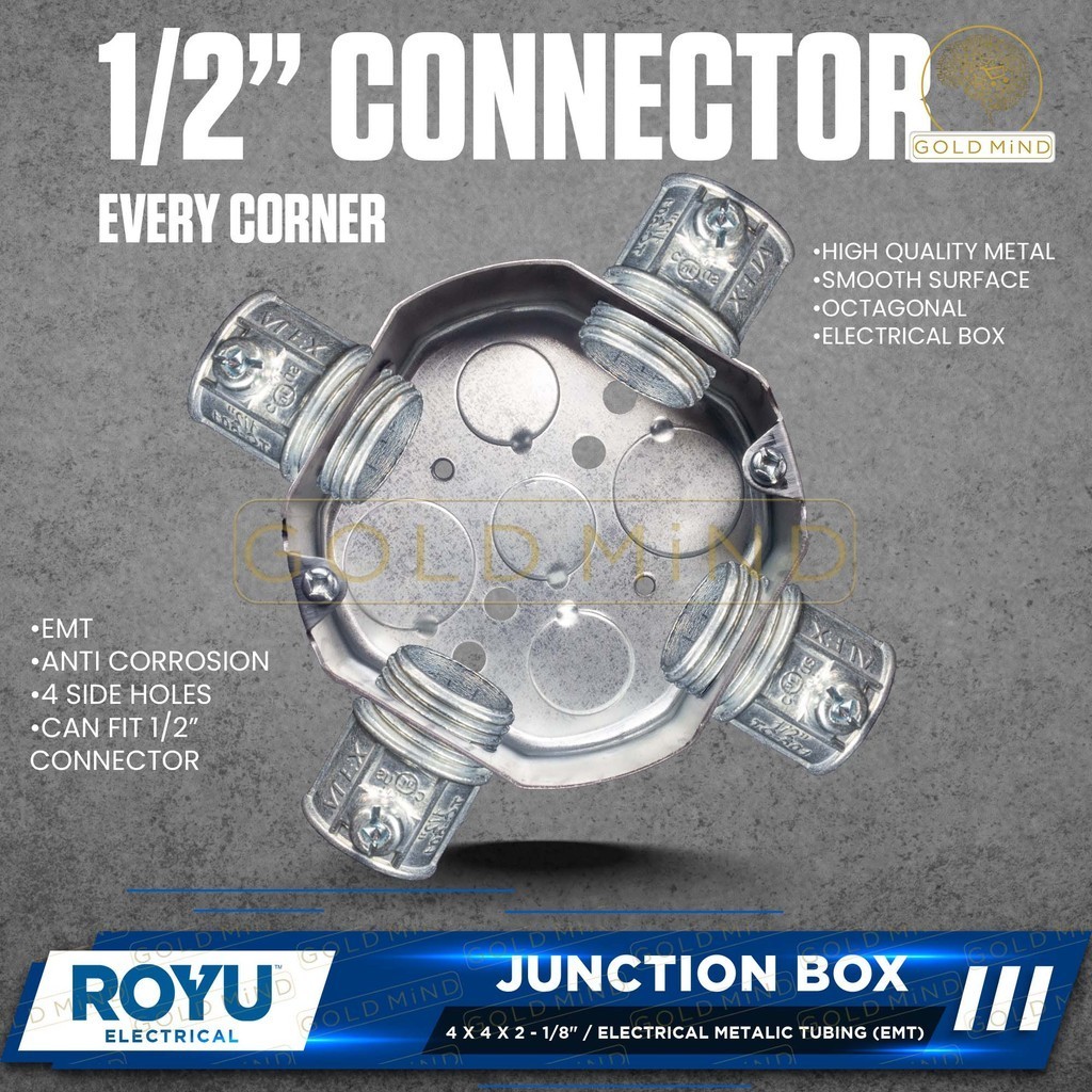 ROYU ELECTRICAL METALLIC TUBING (EMT) Junction Box / Junction Box Cover ...