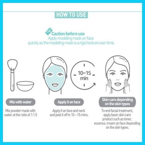 ♨ Korean Mask Pack VVC Facial Rubber Modeling Powder Mask Pack 1kg ...