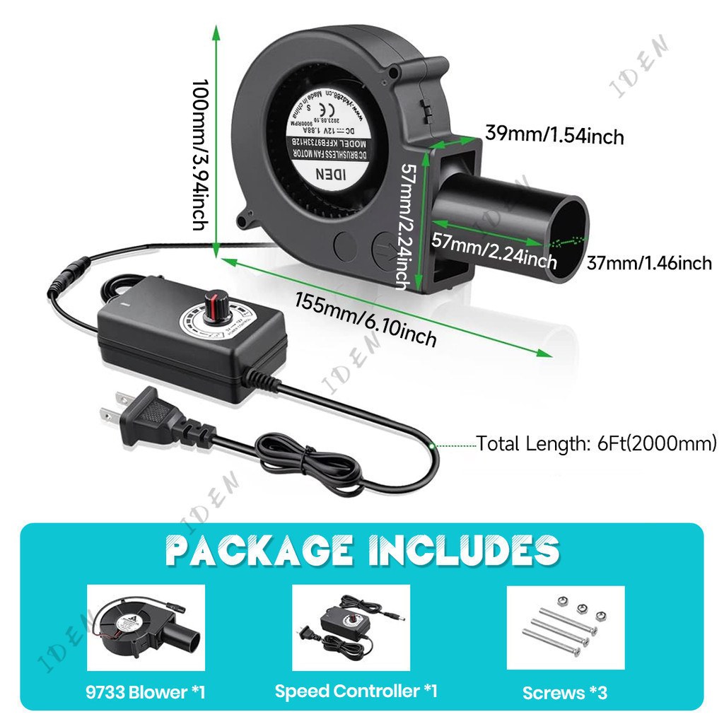 Blower Fan for Kalan Outdoor Grill Barbecue Picnic Charcoal Stove BBQ ...