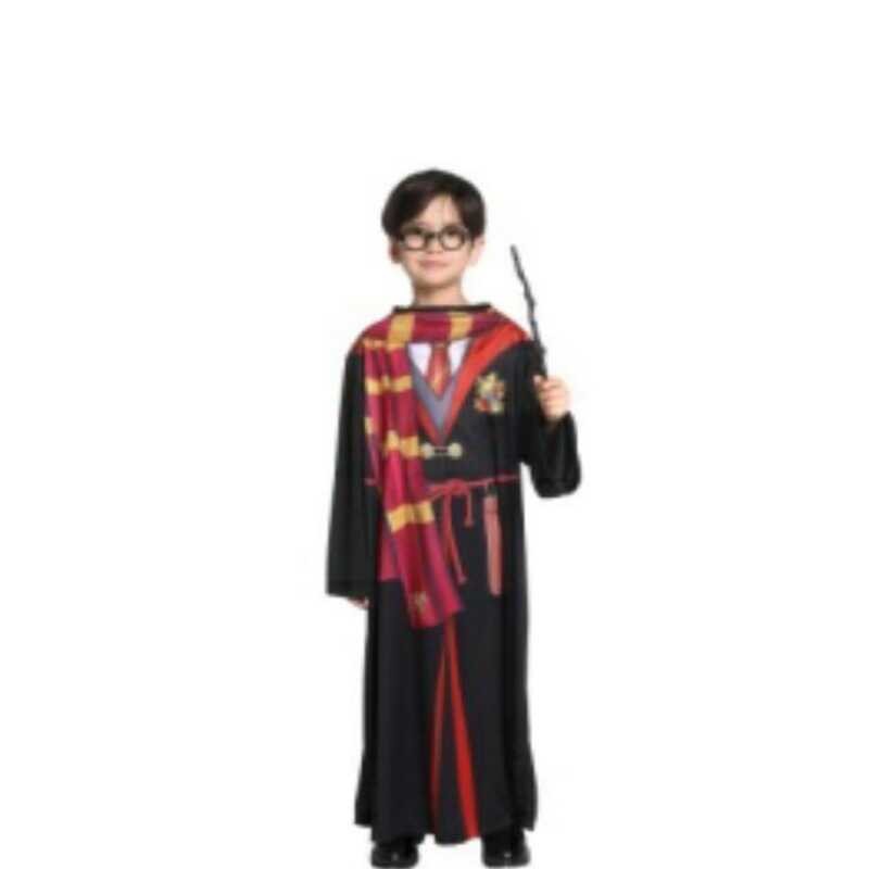 Halloween cosplay boy Harry Potter costume magician set magic wizard ...