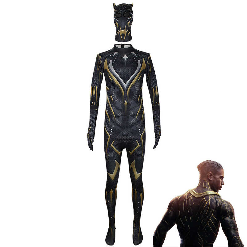 Black Panther 2cosplay jumpsuit Halloween costume stage play costume ...