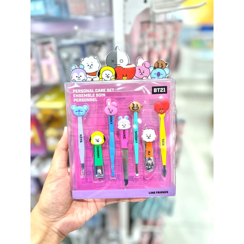 in stock Miniso X BT21 PERSONAL CARE SET 7pcs SELF CARE EQUIPMENT BTS ...