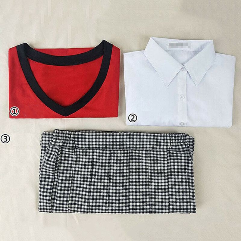 ZST Anime Kakegurui Midari Ikishima Cos Outfit School Uniform Dress ...