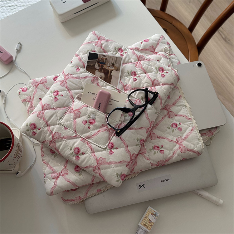 Laptop Bag Ins Han Style Flower Shockproof Tablet PC Liner Package for ...
