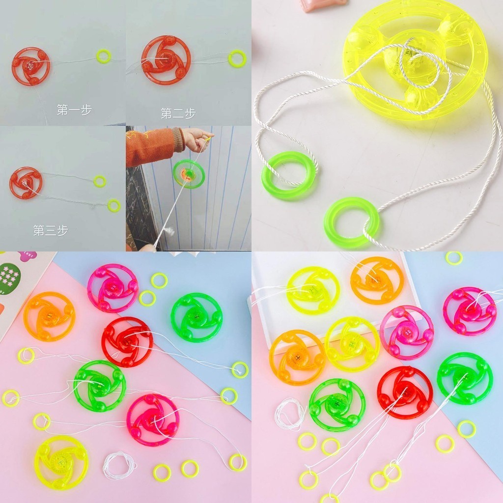 Big Lighted JBBR Pull String Flywheel Flashing Retro Toy For Kids And ...