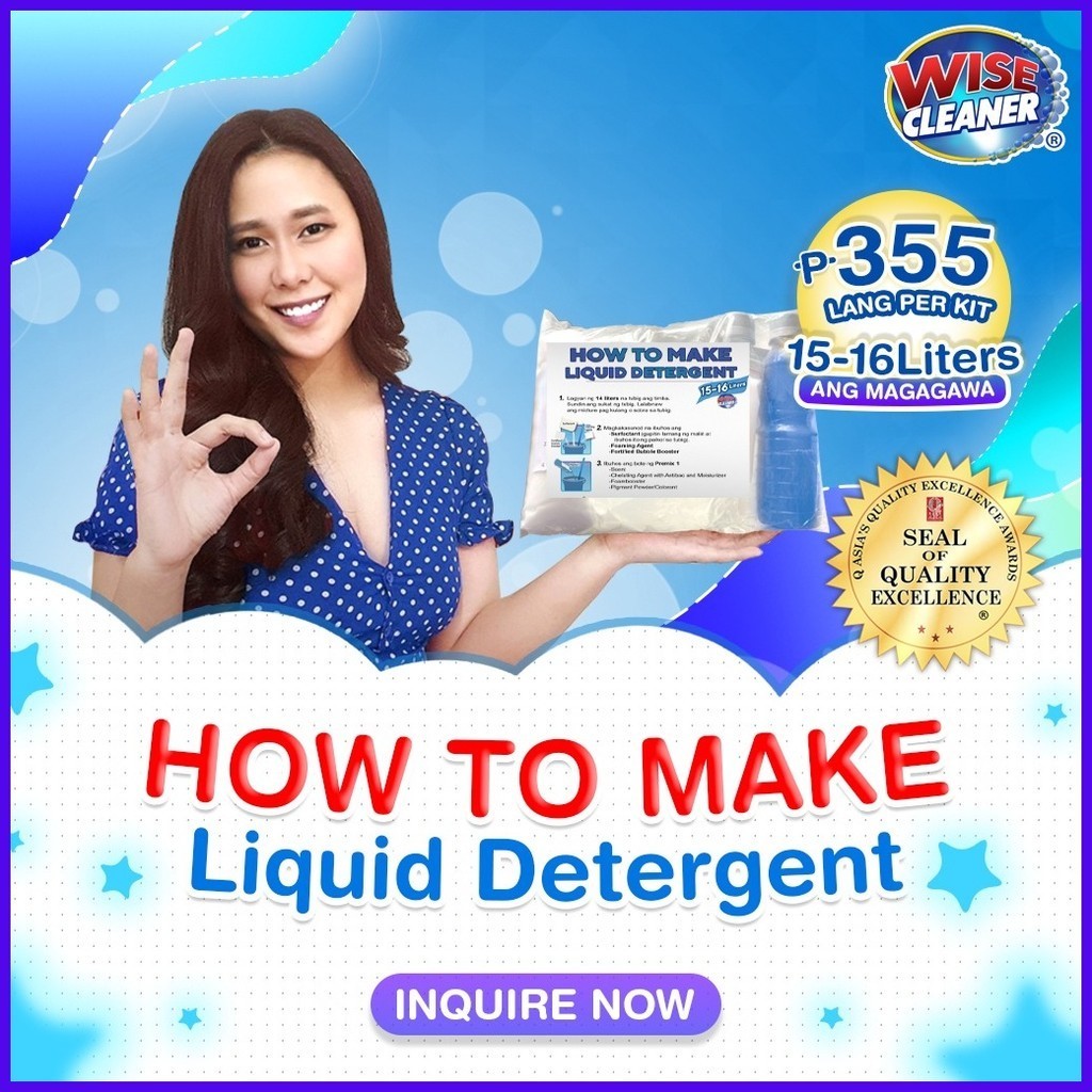 Wise Cleaner DIY Liquid Detergent Kit 15 Liters Magagawa | Shopee Philippines