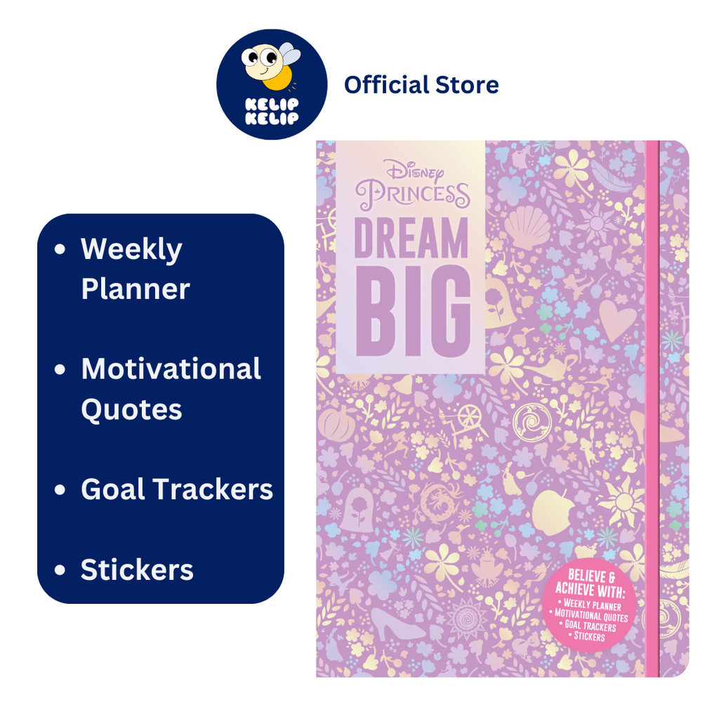 Disney Princess Illustrated Dream Big 200 Pages Journal with Weekly ...