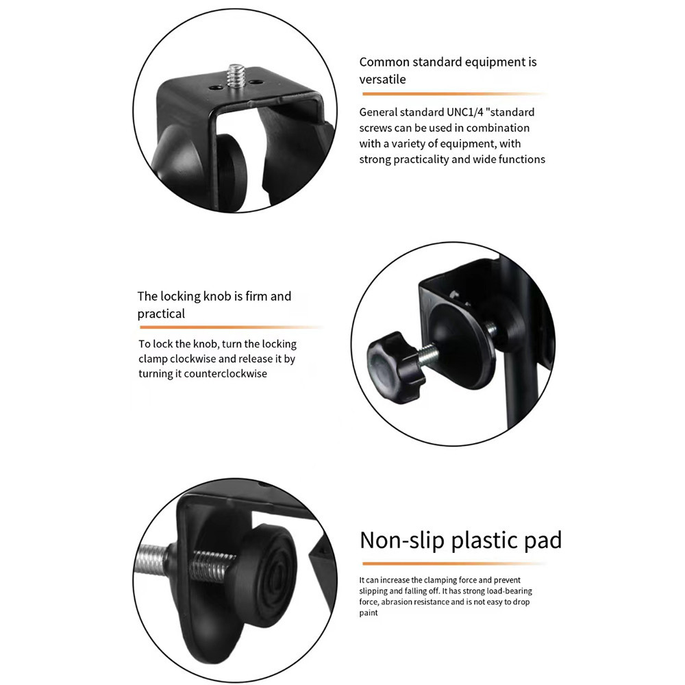 Tripod cell phone holder metal goose hose tablet clamp desktop live ...