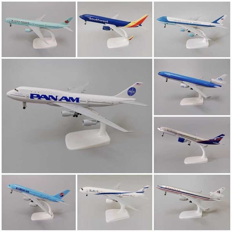 20Cm Alloy Metal USA Air Pan American World Airways PAN AM Boeing 747 ...