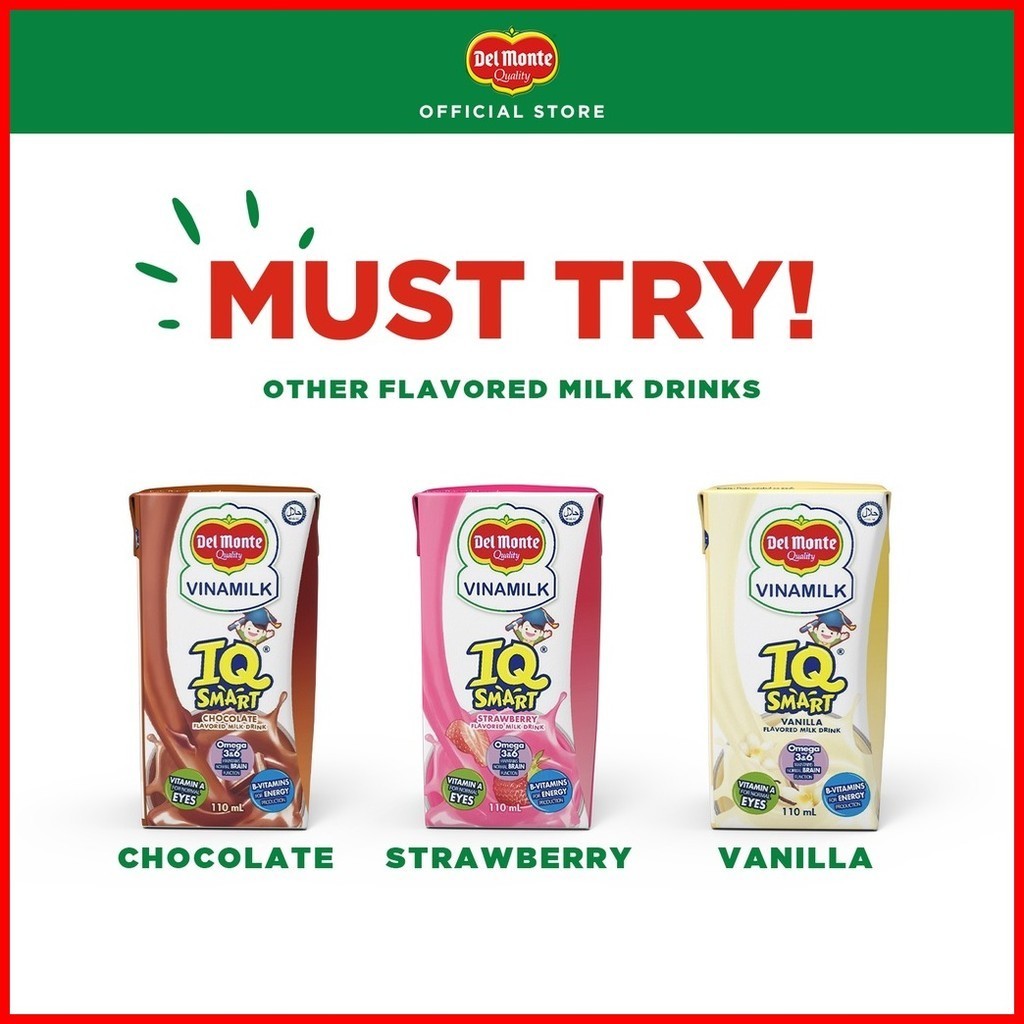 DEL MONTE YOGURT DRINK® VINAMILK Strawberry Drinkable Yogurt with Power ...