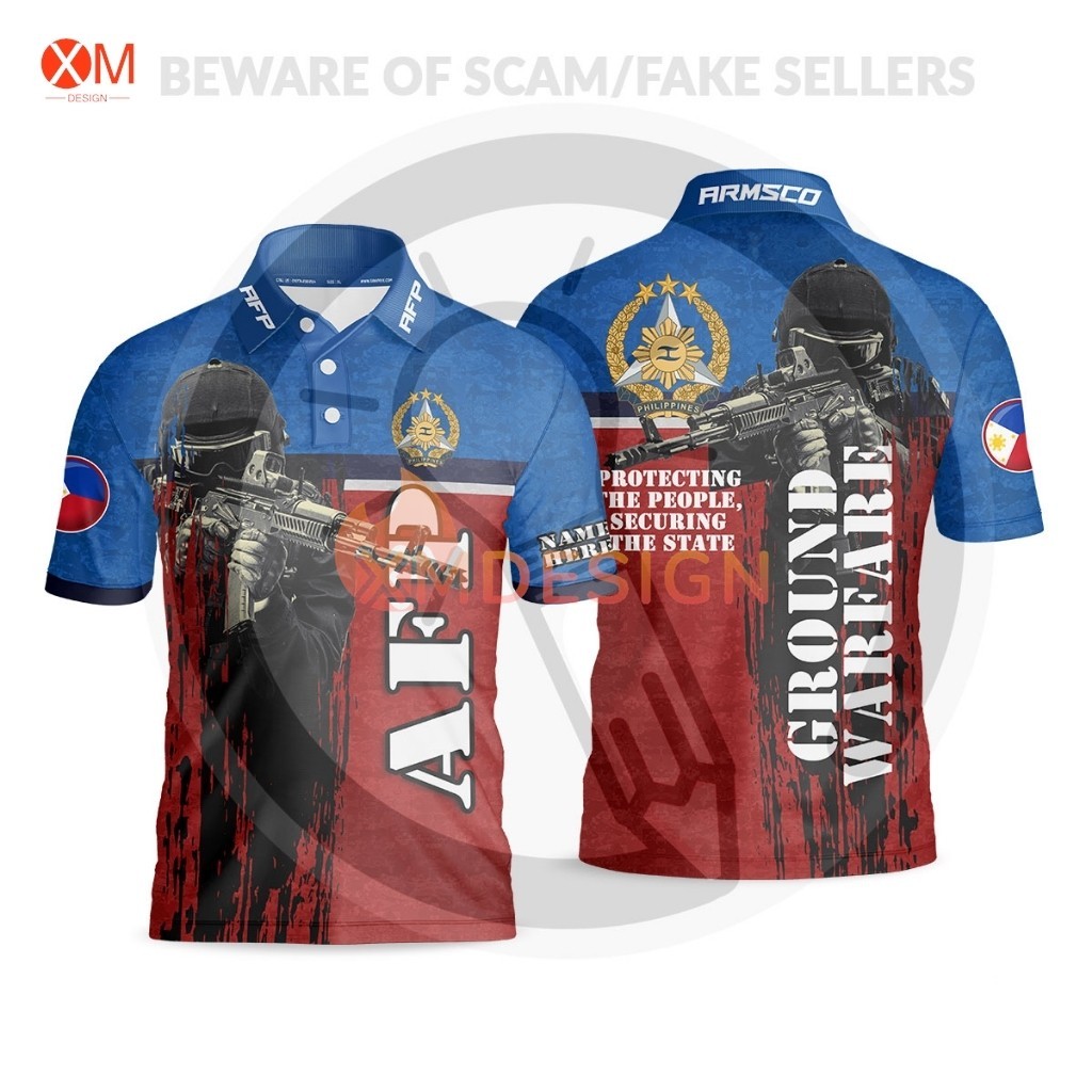AFP V1 Tactical Polo Shirt Full Sublimation | Shopee Philippines