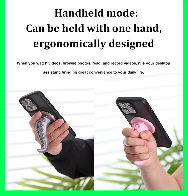 Portable Braided Conical Octopus Claw Magnetic Phone Holder | Shopee ...