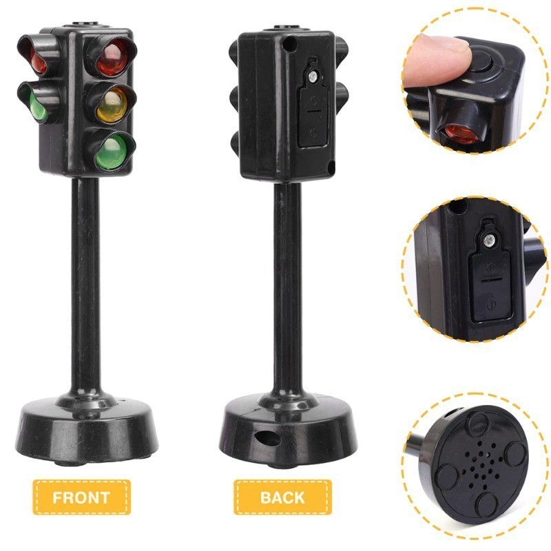 Funny Plastic Traffic Light Model - LED Pretend Play Signal Lamp Toy ...