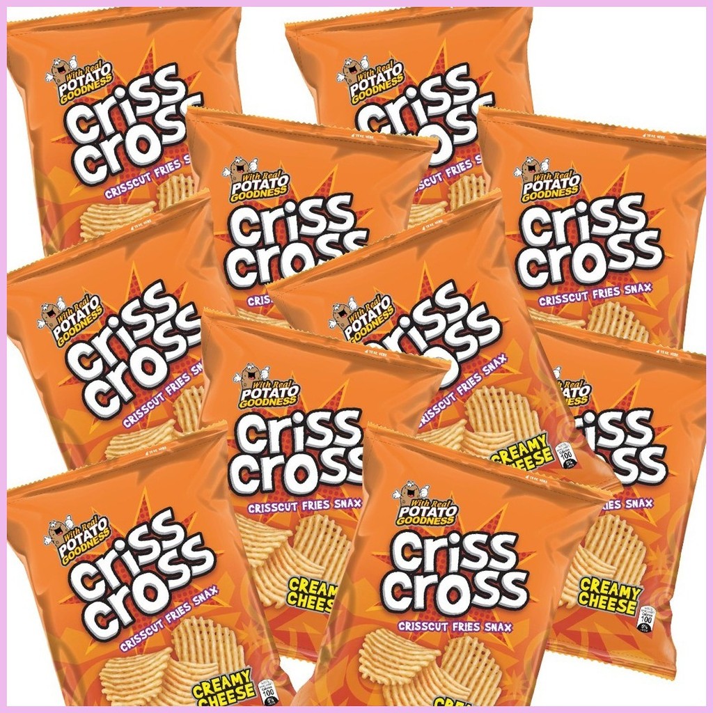 ® Criss Cross Potato Fries Creamy Cheese 20g x 10Pcs | Shopee Philippines