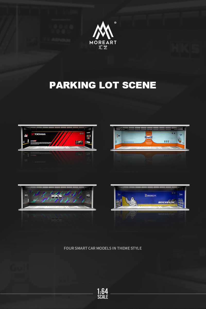 67 Options MOREART Huiyi 1/64 Scene Car Model with Light, Simulation ...