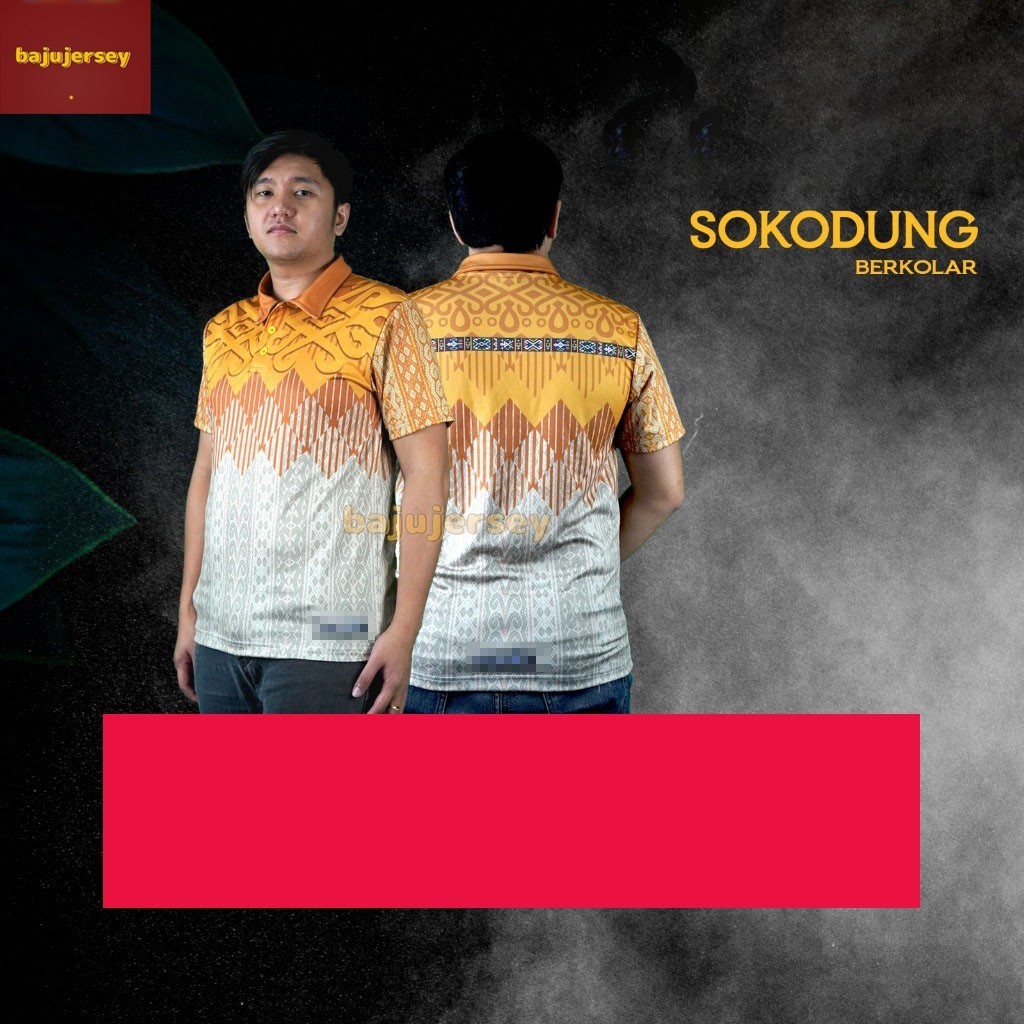 T-shirt KDMR Edition (SOCODUNG) Jersey Corak Etnik Borneo BERKOLAR 2024 ...