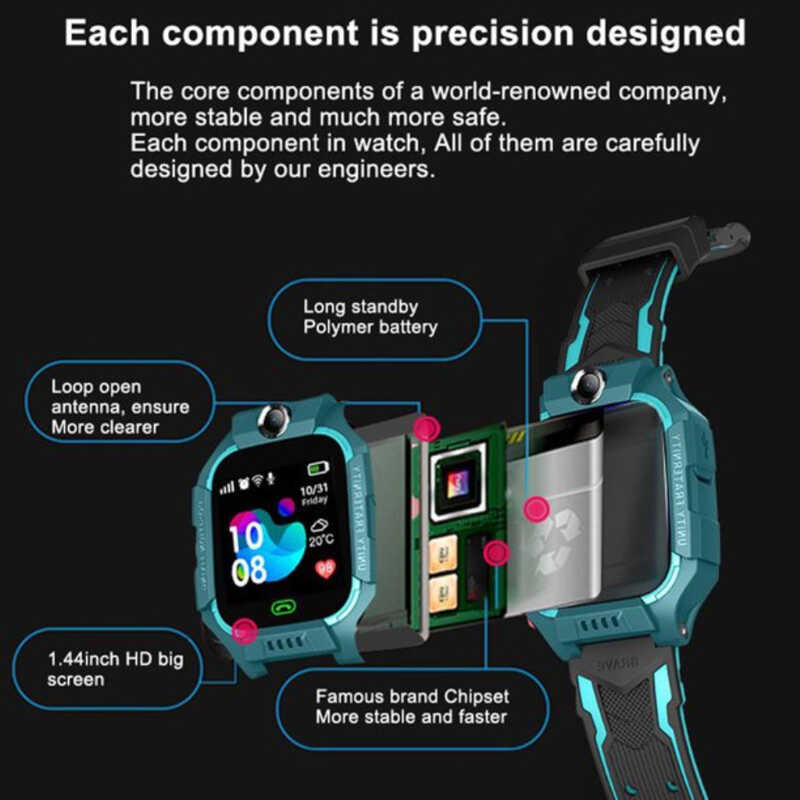 Mga Bata 4G Smart Watch 400Mah SOS GPS Location For Children Smartwatch ...