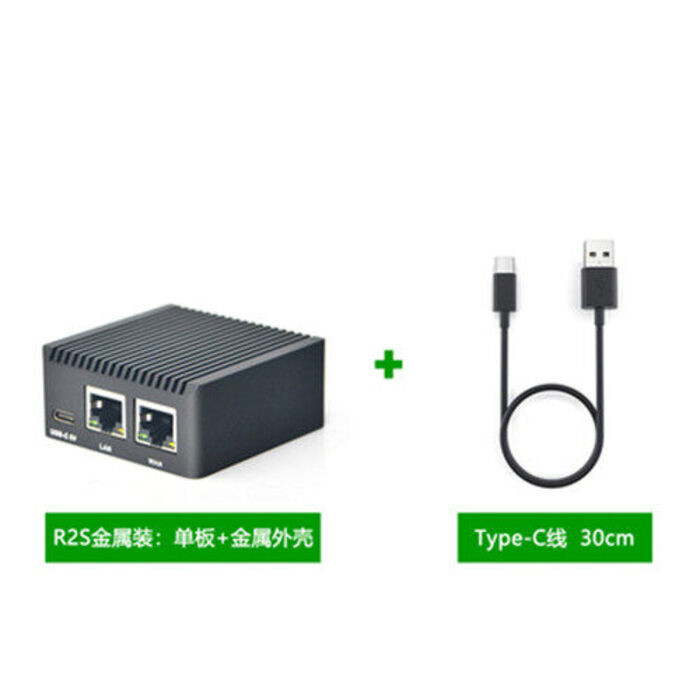 R2S Mini Router 1GB RAM RK3328 Dual Gigabit Ethernet Metal Shell ...
