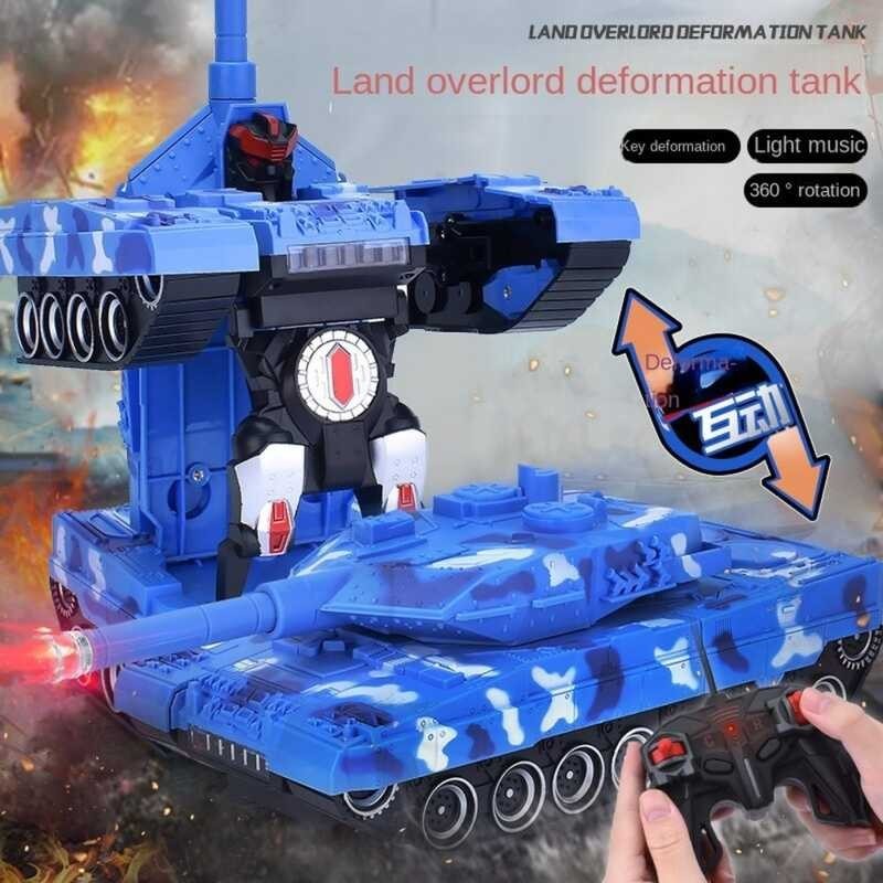 Tank RC Battle Robot Electric Deformable Stunt Model Remote Control ...