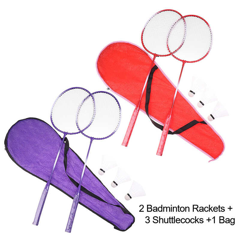 Professional Badminton Rackets Shuttles At Carrying Bag Set Double ...