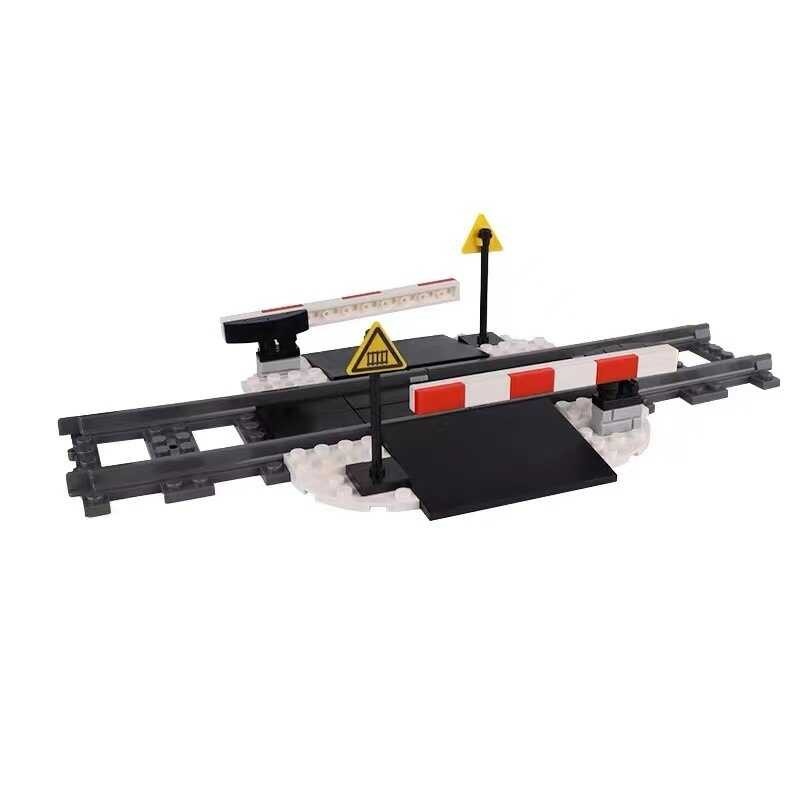 DIY Building Block Train Lifting Pole Intersection Railway Crossing ...