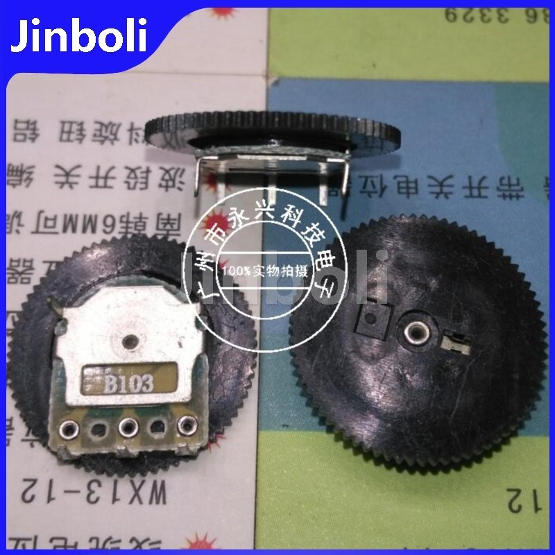 10PCS Gear Dial Potentiometer B103 B10K 18*1MM Single 3 Pin Radio ...