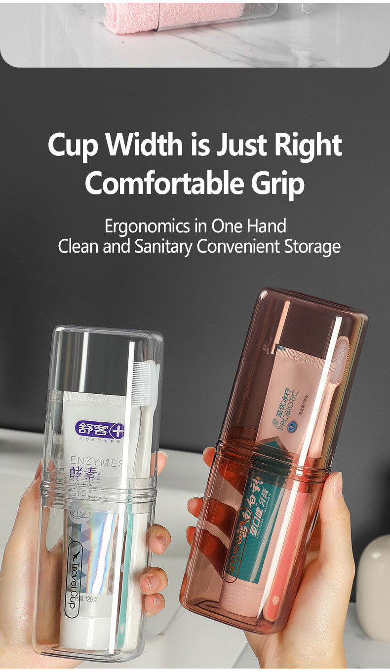 Toothpaste and Toothbrush Box Travel Toothbrush Box Wash Set Portable ...