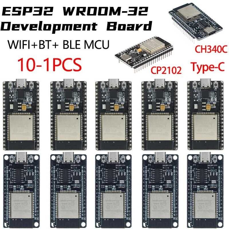 Wroom- Esp32 32 Development Board Type- C Ch340c/ Cp2102 Wifi+Bluetooth Ultra- Low Power ...