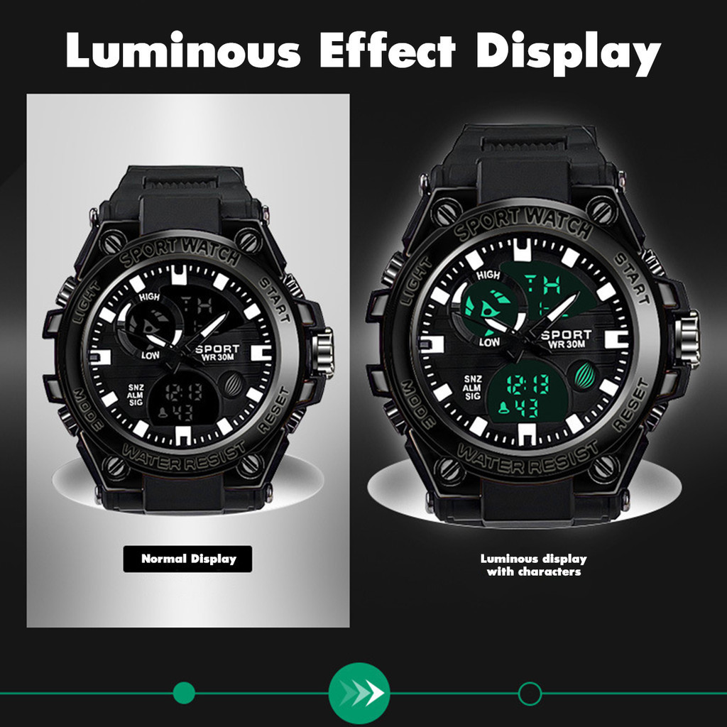 Style Men's Digital Watch Shockproof Mechanical Sports Watch Waterproof ...