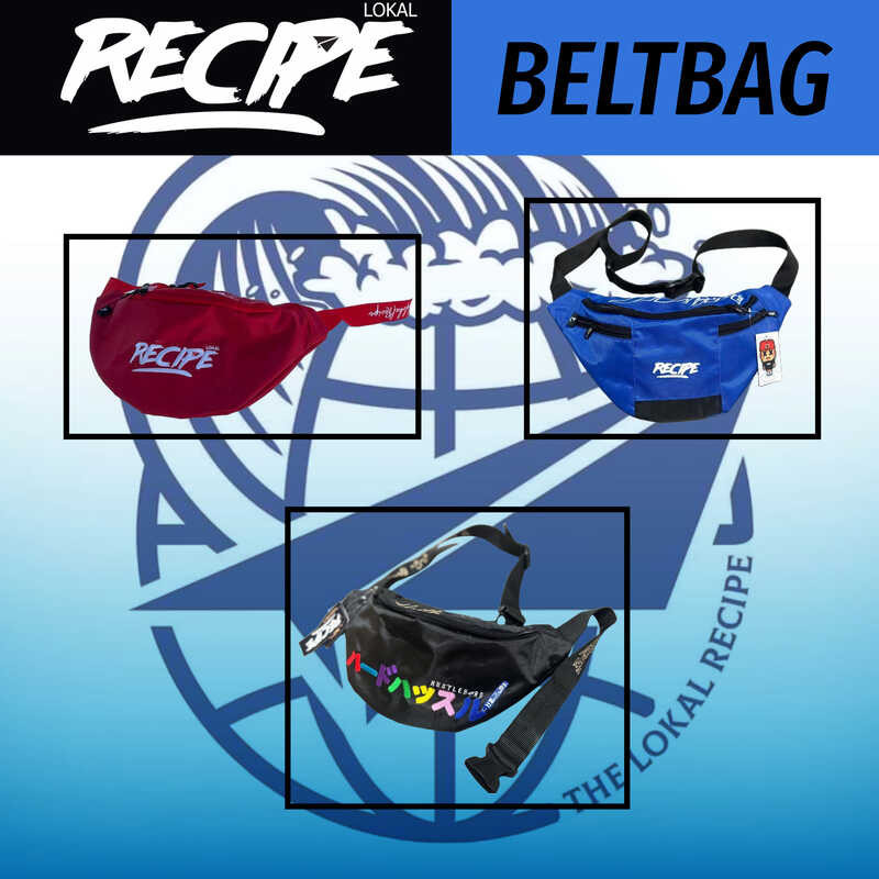 lokal Ang na tanggapan pulang at itim SA GO BELT BAG | Shopee Philippines