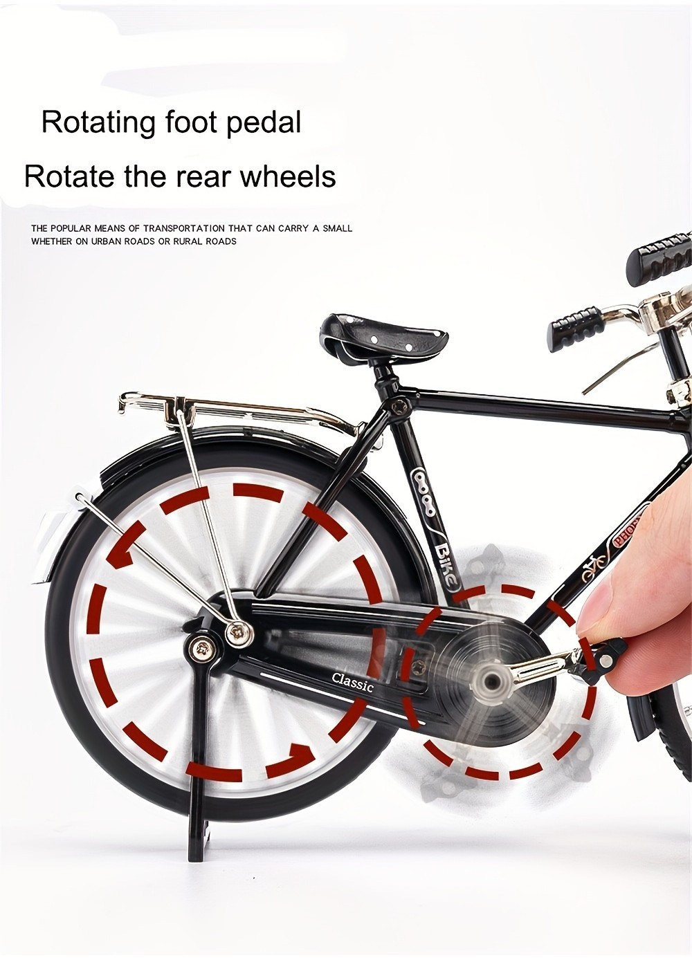 DIY Mini Alloy Bicycle Model Retro Simulation Metal Bike Assembling ...