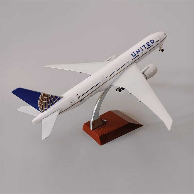 Alloy 20Cm Metal USA AIR UNITED Boeing B777 Airlines Diecast Airplane ...