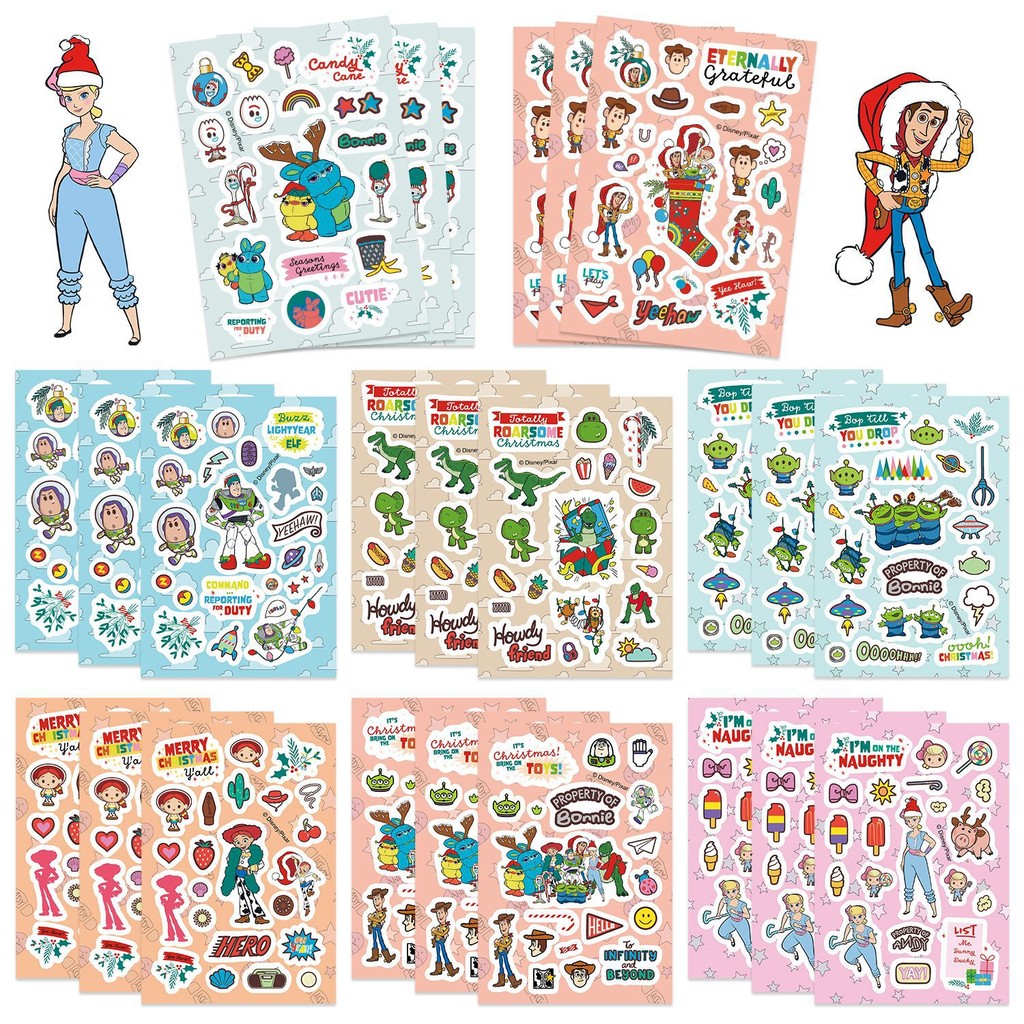 8 Designs Disney Frozen & Toy Story Face Swap Stickers - Official ...