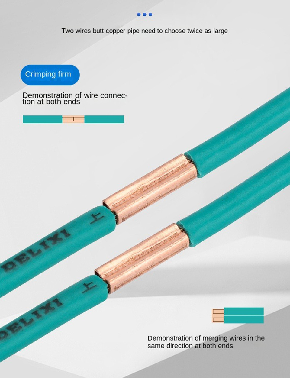 Copper Connecting Pipe GT small copper tube Cable intermediate joint ...