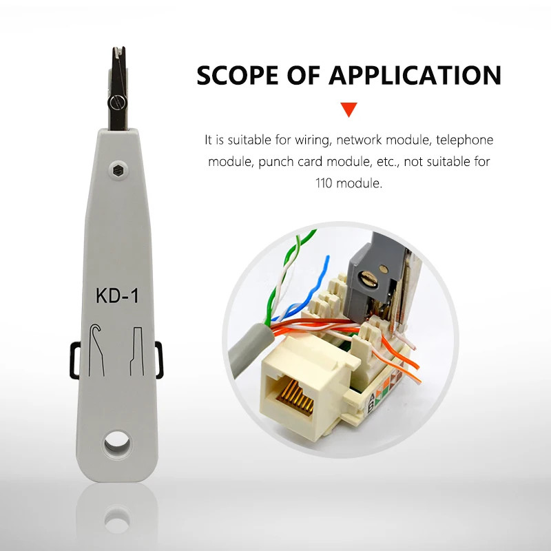 1Pcs Network Punch Down Tool Adjustable Network Wire Cat5e And ...