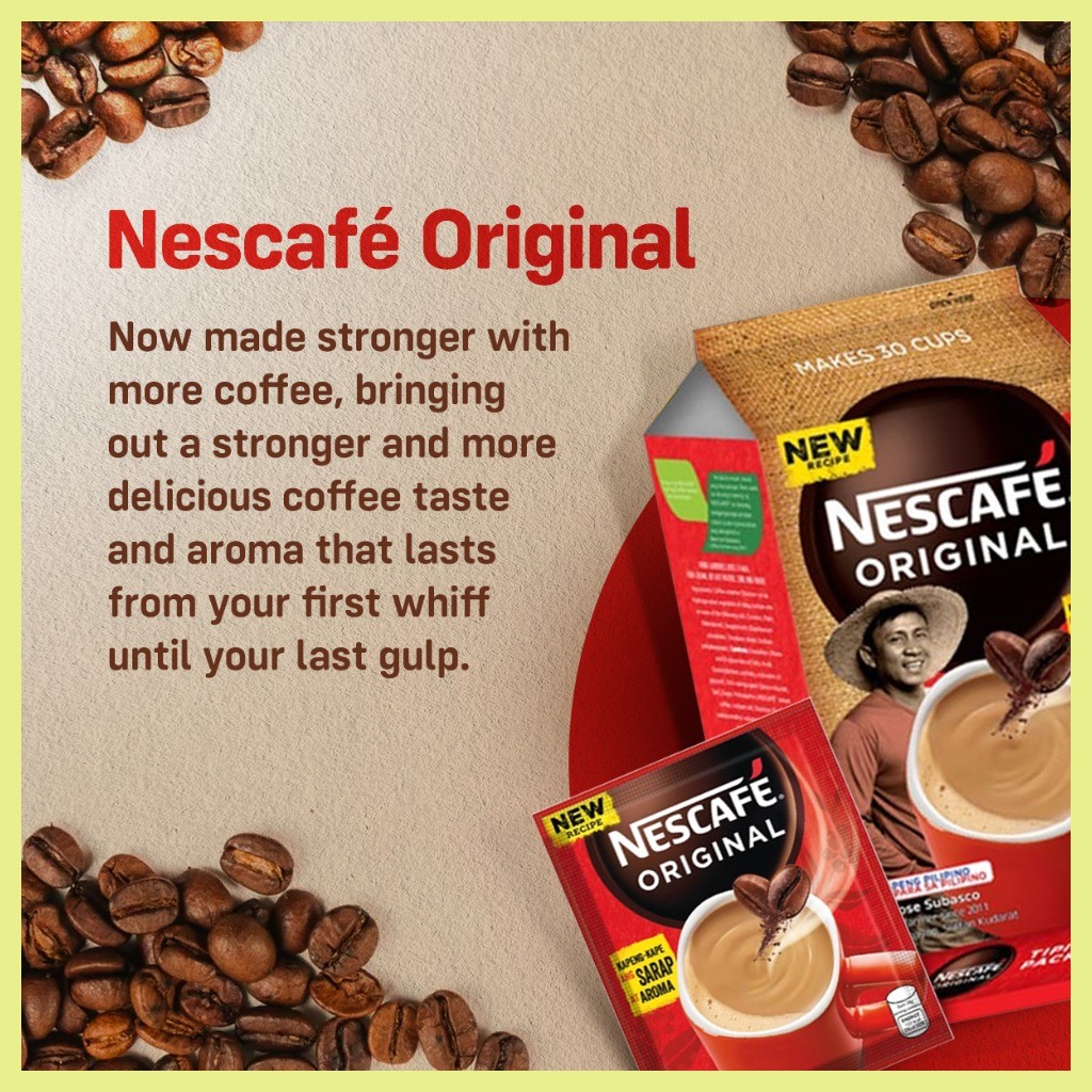Nescafe Original 3 in 1 Coffee Twin Pack (52g x 12) + Bear Brand Adult ...