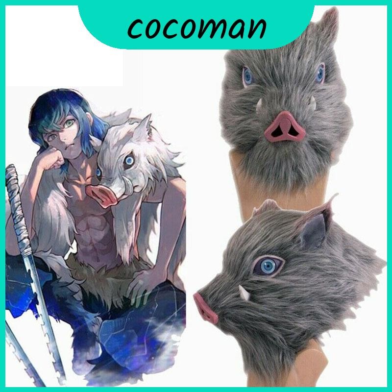 Halloween Demon Realistic Slayer Kimetsu No Yaiba Hashibira Inosuke Pig ...