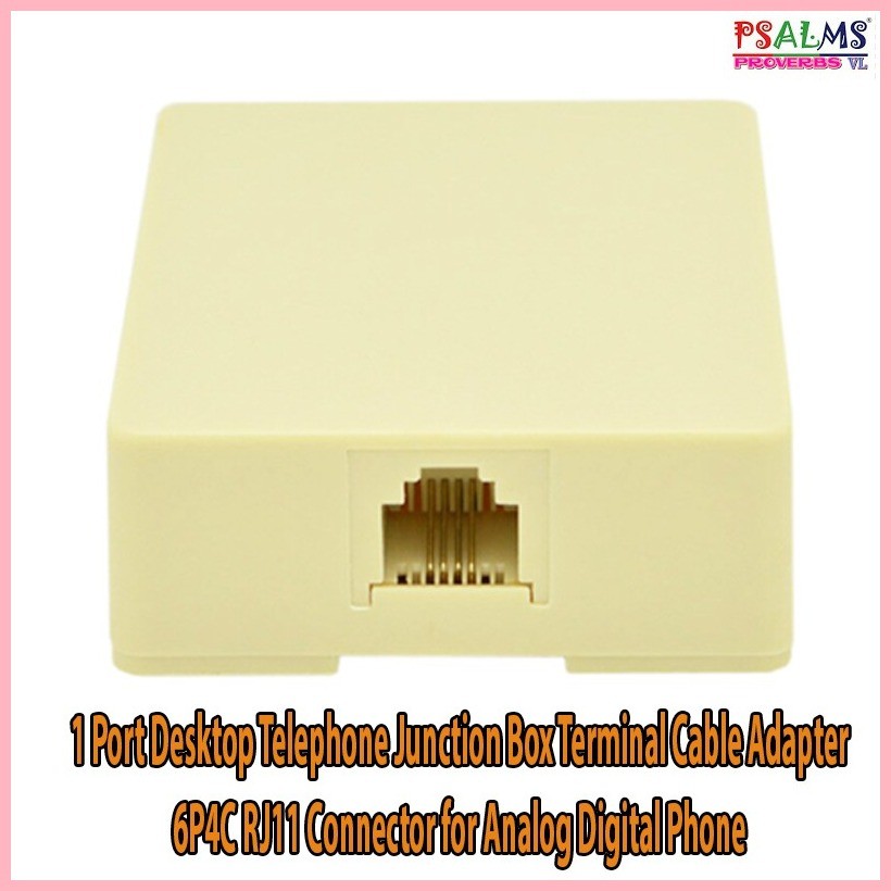 Telephone Junction Box Terminal Cable Adapter 6P4C RJ11 Connector for ...
