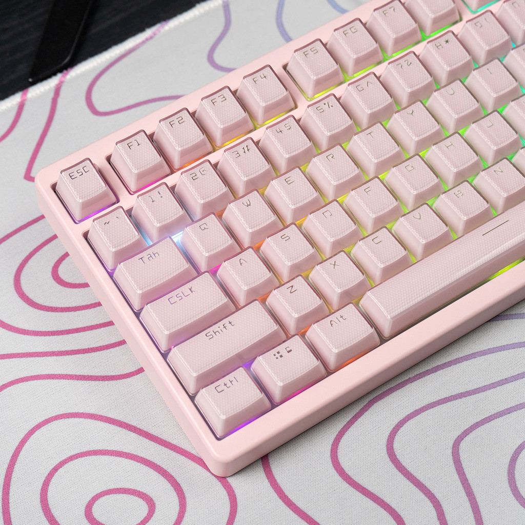 Crystal Jelly Keycaps OEM profile 134 Keys ABS Double shot Font Light ...