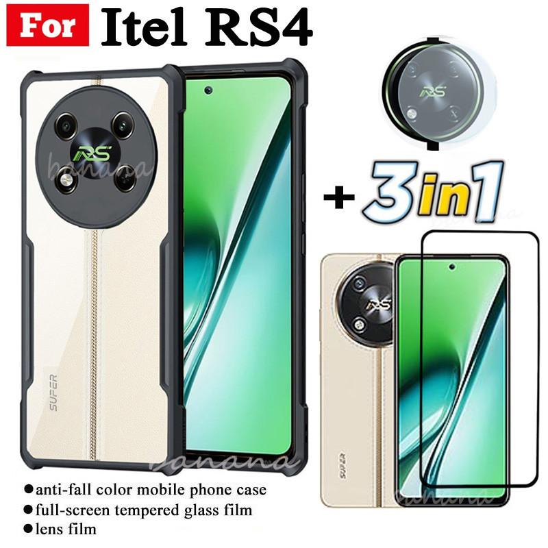 3 IN 1 Itel RS4 Anti-fall Mobile Phone Case for Itel A50 RS 4 R S4 S24 ...