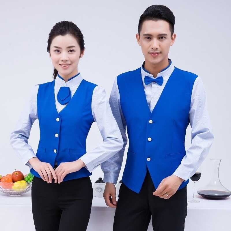 Front Desk Hotel Cashier Vest Uniform Restaurant Bar Catering Cafe Work ...