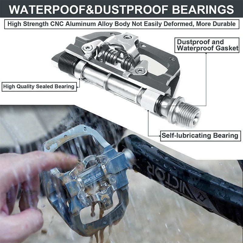 BUCKLOS SHIMANO MTB Cleats Pedal Cleats Pedal Flat/self-locking ...