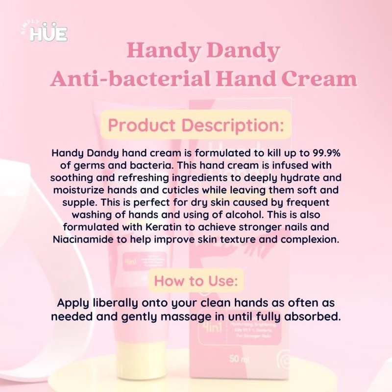 ONHAND️ Simply Hue Handy Dandy Anti Bacterial and Moisturizer Hand ...