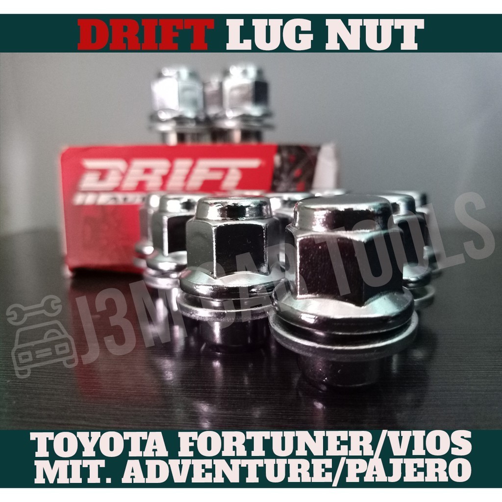 ๑ Drift Lug Nut / Mag Wheel Nut for Vios/Fortuner/Mit. Adventure/Pajero ...